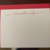 Script Personalized Stationery Cards Set Flat Notecards - Etsy