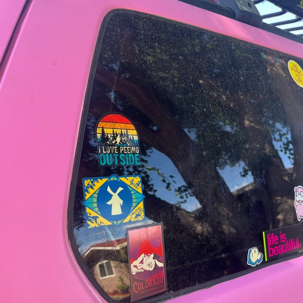 I Love Peeing Outside Sticker, Funny Sticker, Camping Sticker, Outdoor ...