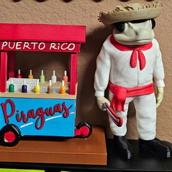 Puerto Rico, Carrito De Piraguas, 3D Printed - Etsy