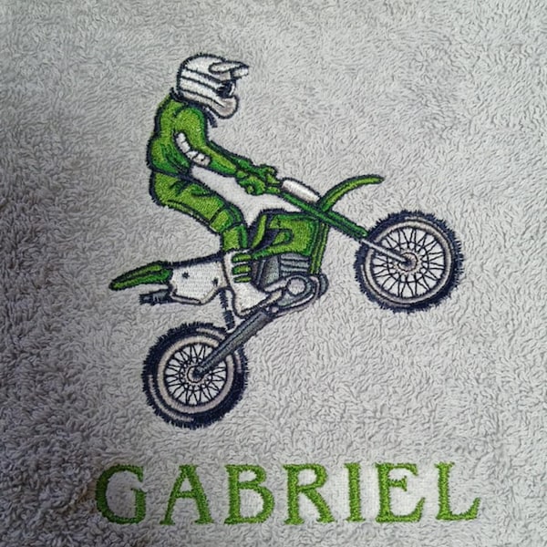 Motocross Rider - Machine Embroidery Design. Dirt Bike Embroidery ...