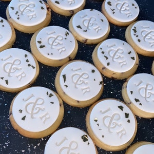 CUSTOM Wedding Initials and Date Cookie Biscuit Stamp Fondant - Etsy UK
