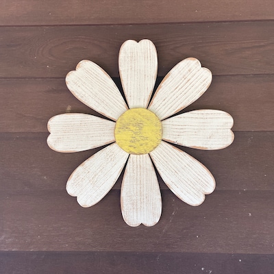 Rustic Wood Flower, Garden Flower, Wall Flower, Garden Decor, Patio ...