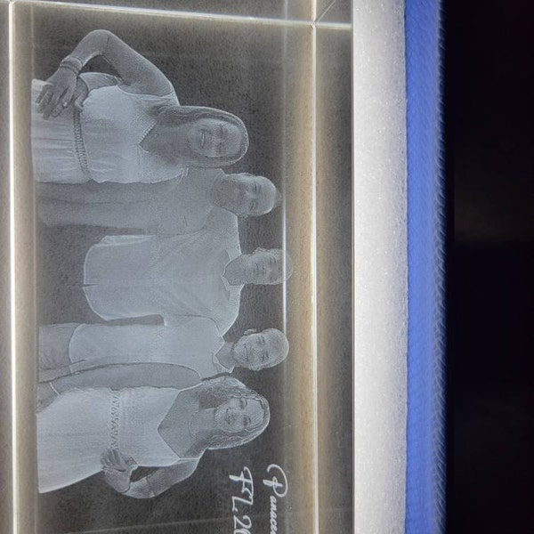 Personalized 3D Crystal Photo | Custom Engraved Picture & Glass Laser ...