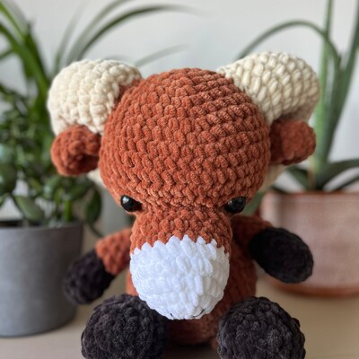 PATTERN: Reagan the Ram Crochet Ram Pattern Amigurumi Ram Pattern ...