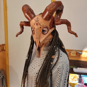 Pagan Skull Mask Leather Pattern PDF by Leatherhubpatterns - Etsy