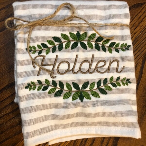 Leaves & Branches Garland Embroidery Frame 9 Sizes 10 Formats PES DST ...