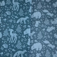 Woodland Cotton Fabric by the Yard Little Fawn & Friends Little Fawn ...