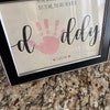 DADDY Handprint Footprint Art Craft, Father's Day Gift for Dad, DIY ...