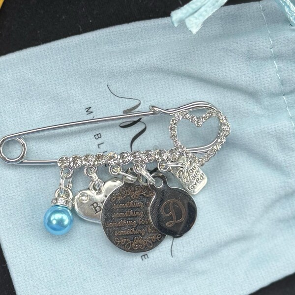 Bridal Pin-something BLUE Something NEW Bridal Pin- Daughter Gift-blue ...
