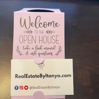 Welcome to the Open House Bottle Hang Tags Real Estate Mortgage Bottle ...