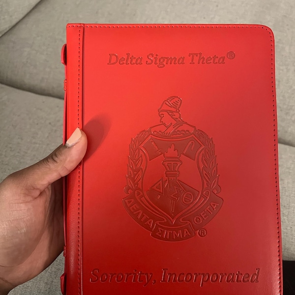 Delta Sigma Theta Soft Leather Ritual Cover. Sale Price Ends Sunday! - Etsy