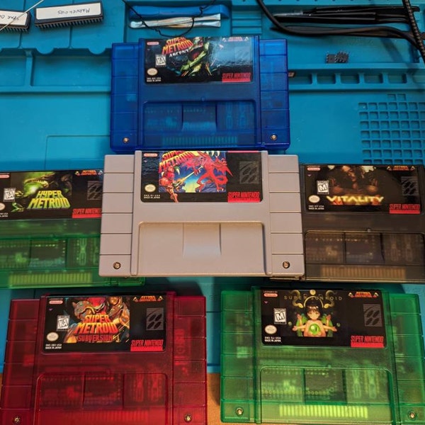 Best Nintendo SNES Video Game Cartridge Display Case highest Quality ...