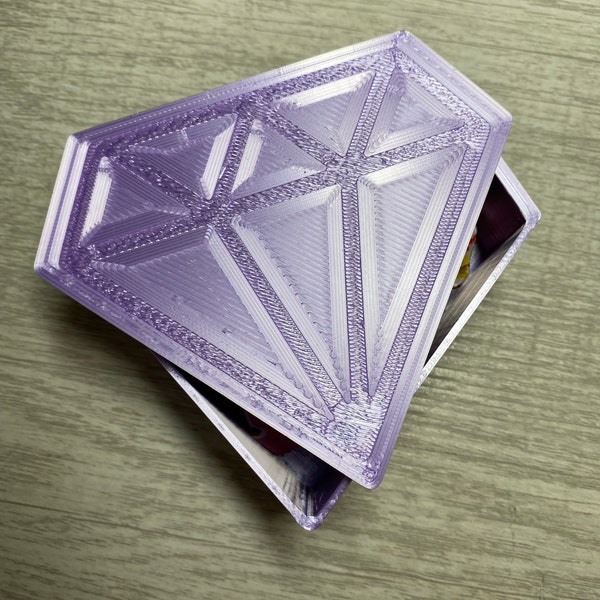 Diamond Shaped 3D Printed Box - Etsy