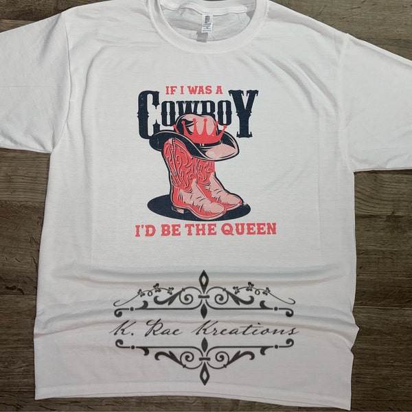 If I Was A Cowboy I'd Be the Queen Boots Western Instant Digital ...