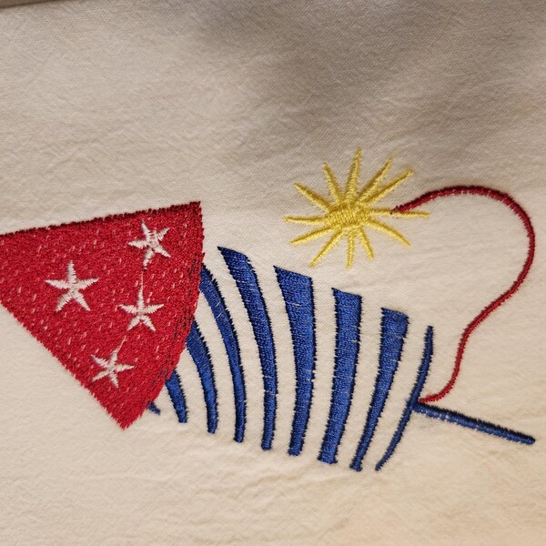 Firecracker Embroidery Design: American 4th of July (instant Download ...