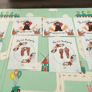Happy Thanksgiving From Your Little Turkey Footprint Art Craft, Kids ...