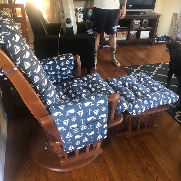 ARM REST COVERS Only~~glider Cushions/rocker Cushions/ Rocking Chair ...