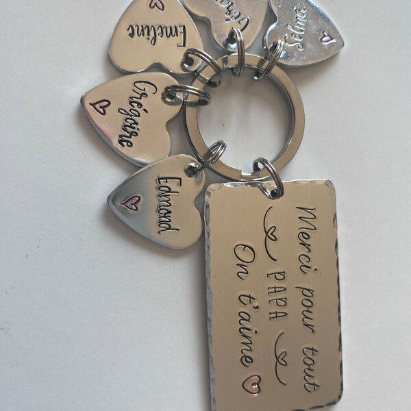 Father's Day Keychain, Father Step Son Keychain, Gift Dad, Father's Day ...