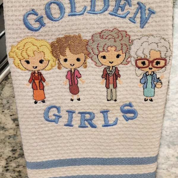 Golden Girls Caricature Machine Embroidery Download- TWO SIZES - Etsy