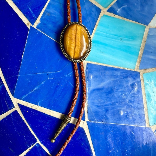 Engraved Tree Bolo Tie - Pine Forest Moon Gifts for Him - Bola Leather ...