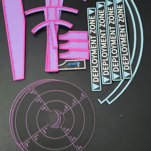 6 Wargaming Objective Mats for WH 40k or AOS 4.0 3d Printed, Custom ...