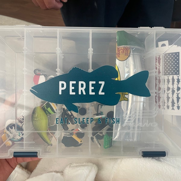 Personalized Fishing Tackle Box for Dad - Custom Gift for Fisherman Dad ...