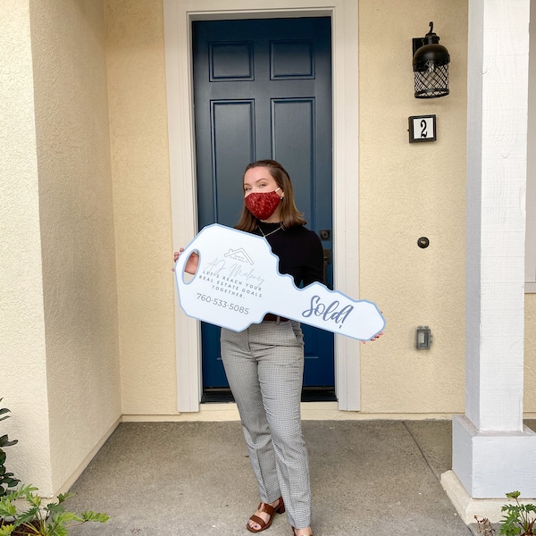 Personalized Real Estate Key Photo Prop | Printed Closing Key ...