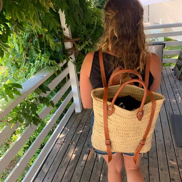 French Market Backpack, Woven Backpack, - Etsy