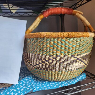 African Rwanda Woven Basket Biko Pink - Etsy