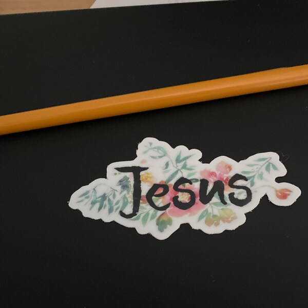 Jesus Sticker | Christian Faith Stickers | Waterproof Vinyl Decals ...