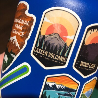 Lassen Volcanic National Park Badge Sticker, US National Parks Decal ...