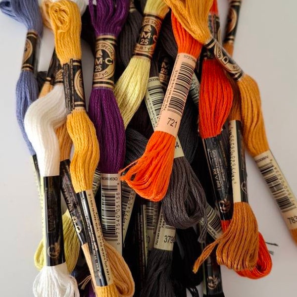 Full Set of 447 Cross Stitch Threads CXC 2 Labels - DMC Colours - No.s ...