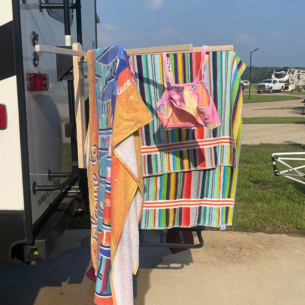 Folding Spiral Clothes Drying Rack Wooden - Amish Handmade - Etsy