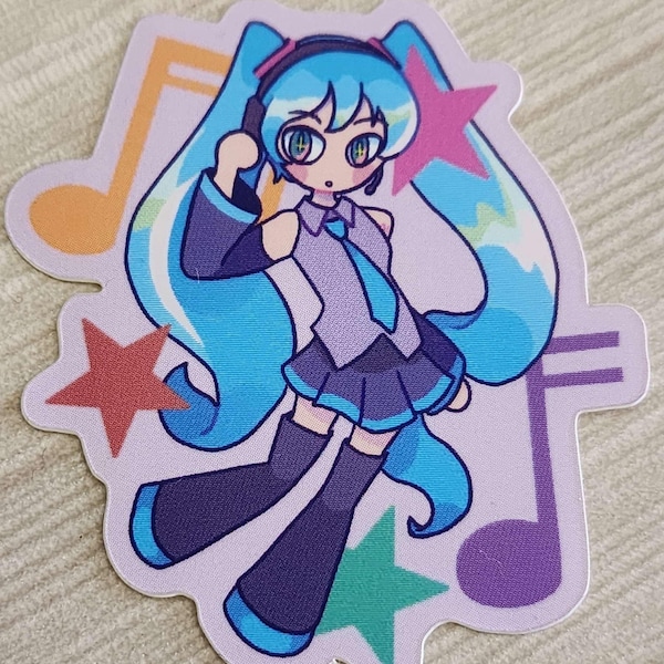 Hatsune Miku Inspired Vocaloid Matte Stickers - Etsy