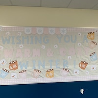 Hot Cocoa Bulletin Board | Boho Winter Bulletin Board | Warm and Cozy ...