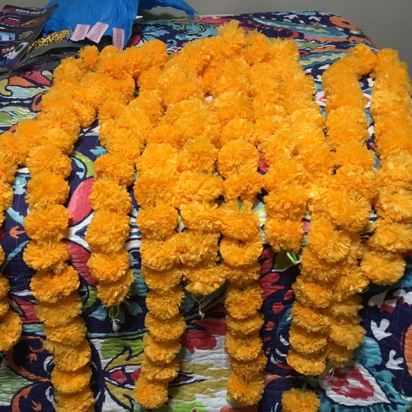 Marigold Garlands FROM MEXICO for Day of the Dead, Dia De Los Muerto ...