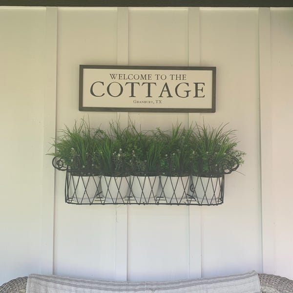 Personalized Welcome to the Cottage Sign, Custom Wood Sign, Sign for ...
