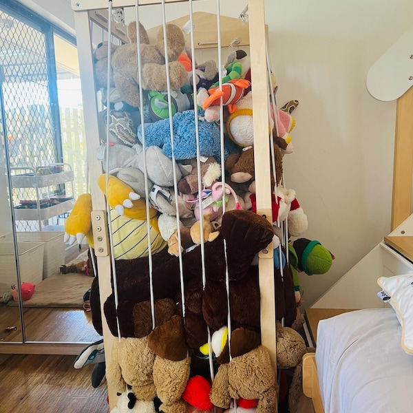 Toy Zoo Organizer | Soft Toy Storage Cage | Freestanding Plush Animal ...