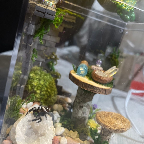 Fairy Table W/ Crystals and Potion, Fairy Garden Accessories, Fairy ...