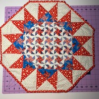 Sunburst Table Topper Pattern. Instant Download. Easy Table Topper ...