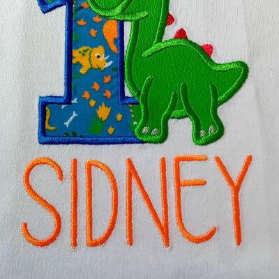 Dinosaur Applique Embroidery Design. Dinosaur Applique Designs ...