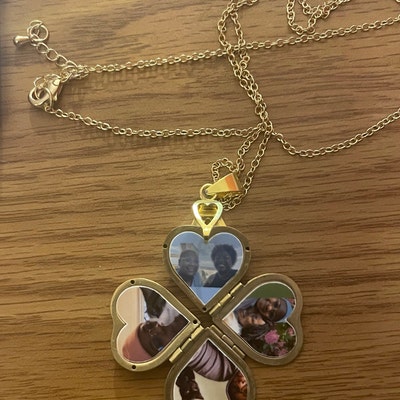 4 Photo Heart Locket,4 Photo Locket,family Locket,multi Photo Locket ...