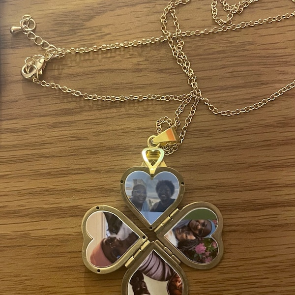4 Photo Heart Locket,4 Photo Locket,family Locket,multi Photo Locket ...