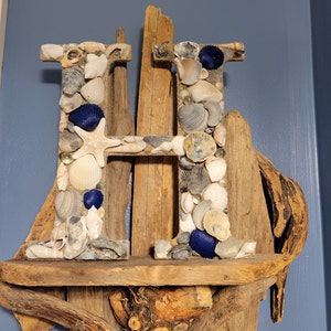 Shell Letters-beach Decor-custom Monograms-shell Name-coastal - Etsy