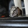 Baphomet Ring, Sigil of Baphomet Inverted Pentagram 925 Sterling Silver Satanic Satan Ring Gift ...