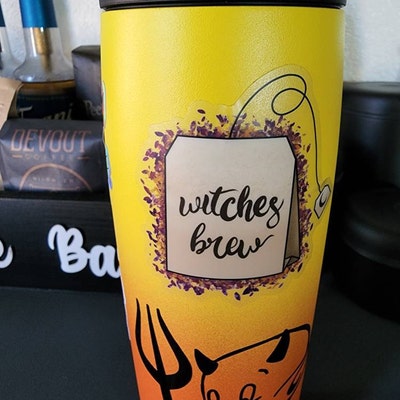 Cottagecore Mushroom Clear Sticker, Nature Inspired Sticker, Magical ...