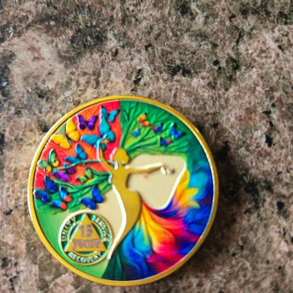 Happy Anniversary Coin - Love of Tree Commemorative Tokens Valentine's ...