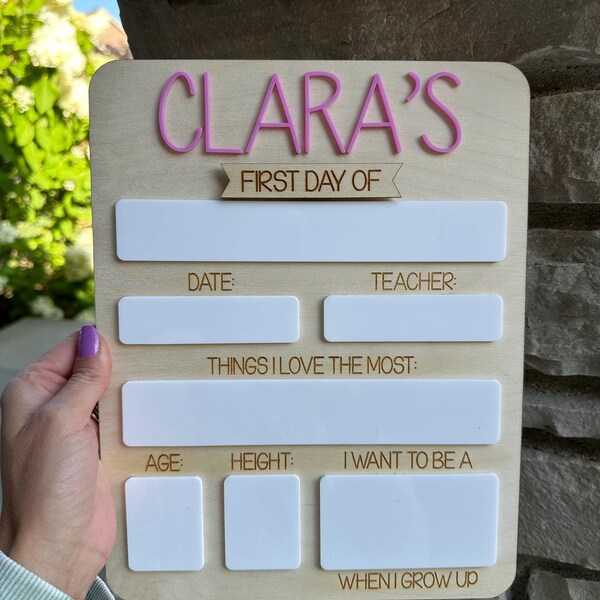 Changeable Back to School Sign and Last Day of School Sign ...