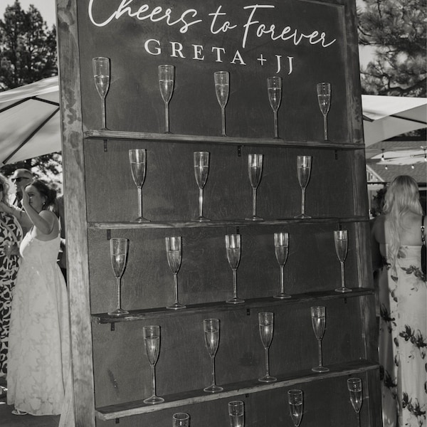 Cheers to Forever Sign Decal Custom Wedding Backdrop Decal Wedding ...