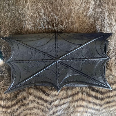 Spider Web Wallet Clutch, Necessary Clutch Wallet, Goth Accordion ...